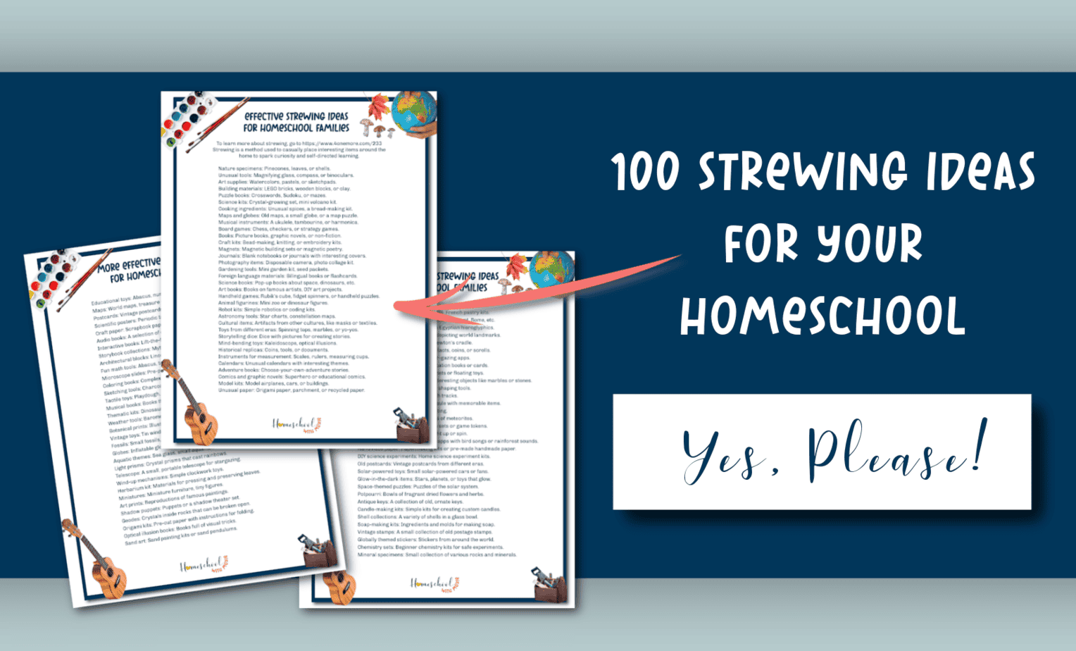 Effective strewing ideas for homeschooling families - 4onemore