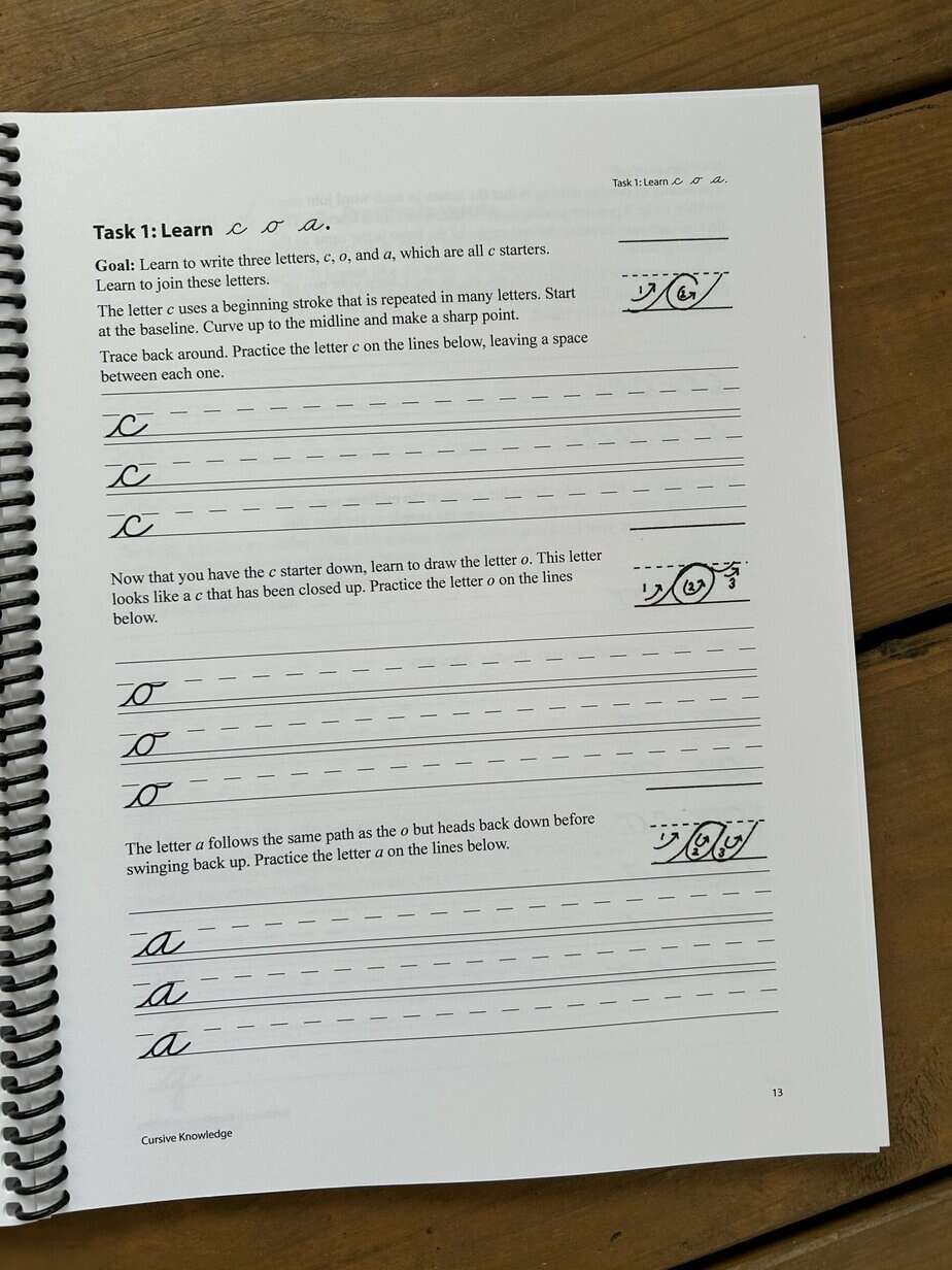 IEW Cursive Knowledge Review: A Solid Handwriting Curriculum for Homeschoolers - 4onemore