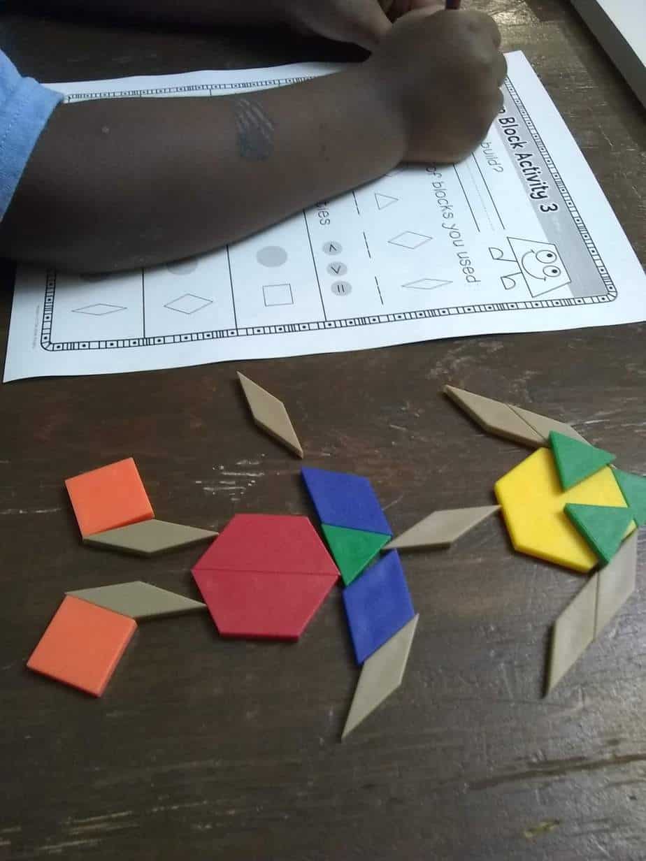 Pattern Block Activity Bundle from Crafty Classroom (Review) - 4onemore