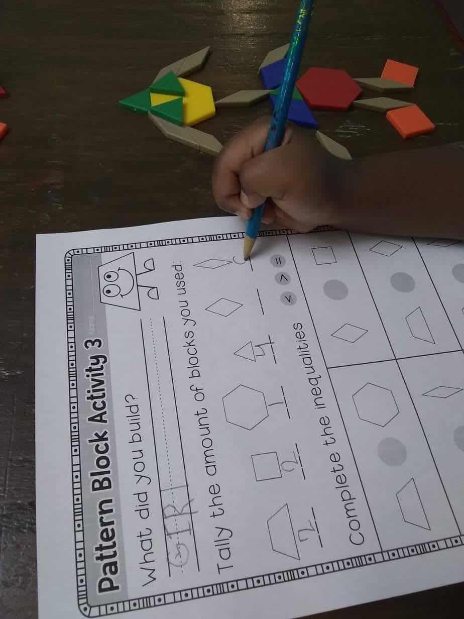 Pattern Block Activity Bundle from Crafty Classroom (Review) - 4onemore