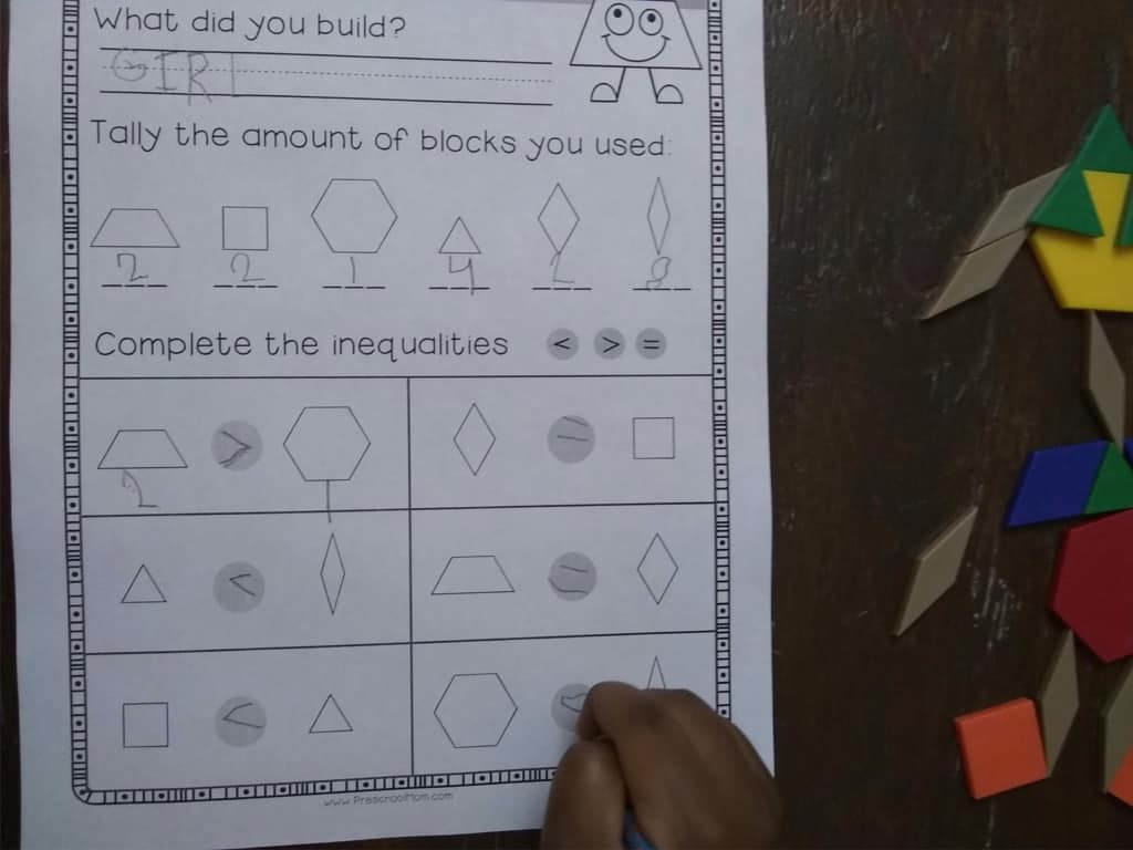 Pattern Block Activity Bundle from Crafty Classroom (Review) - 4onemore