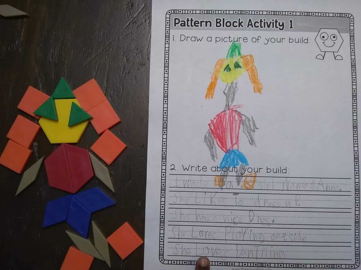 Pattern Block Activity Bundle from Crafty Classroom (Review) - 4onemore