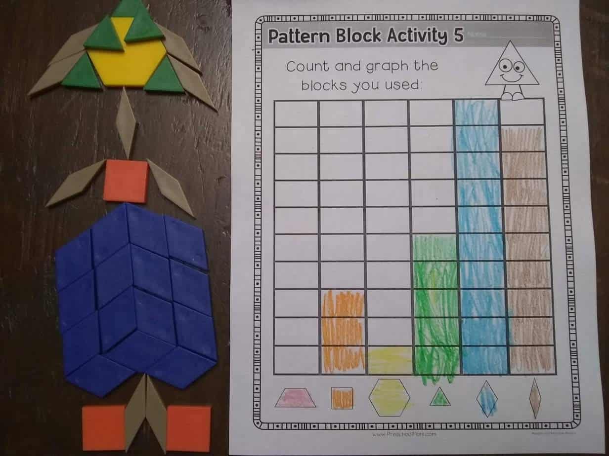 Pattern Block Activity Bundle from Crafty Classroom (Review) - 4onemore