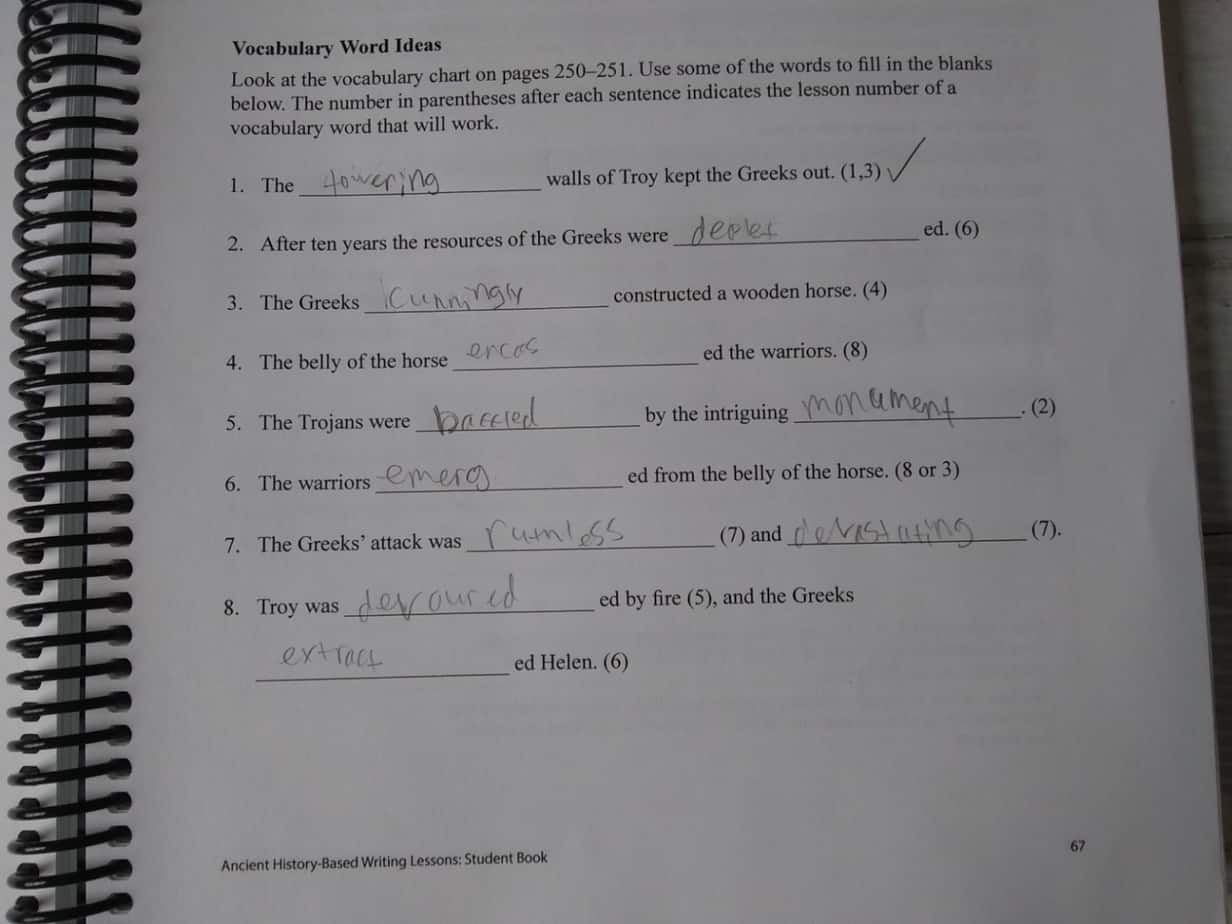 IEW Ancient History-Based Writing Lessons REVIEW - 4onemore