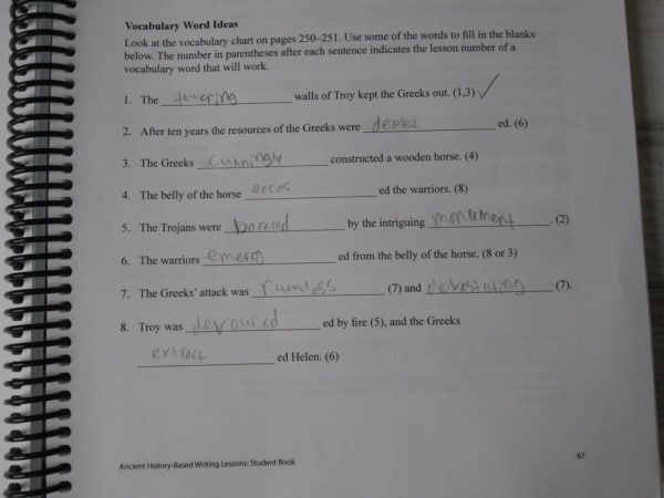 IEW Ancient History-Based Writing Lessons REVIEW - 4onemore