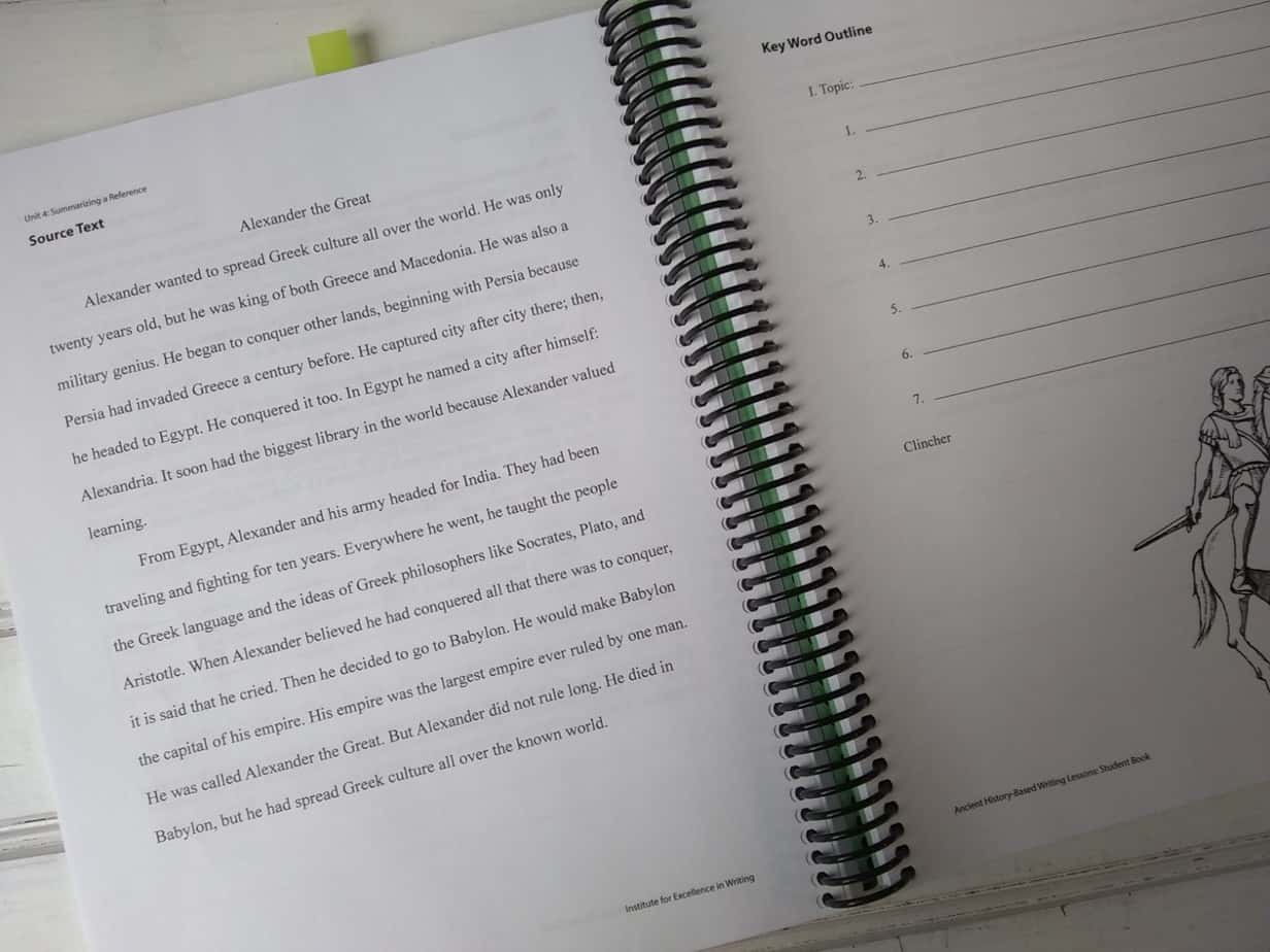 IEW Ancient History-Based Writing Lessons REVIEW - 4onemore