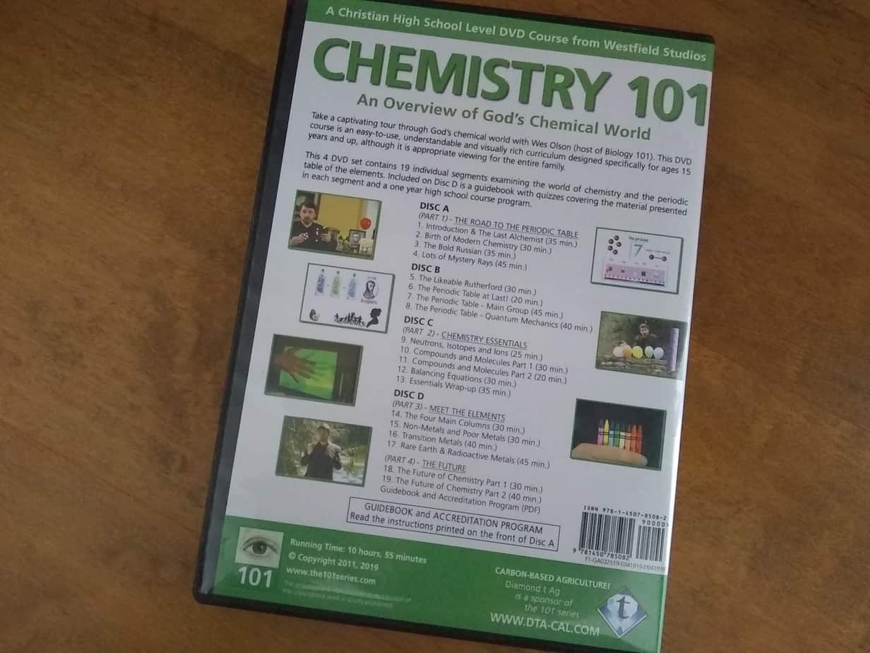 Review of Chemistry 101 for Homeschool High School - 4onemore