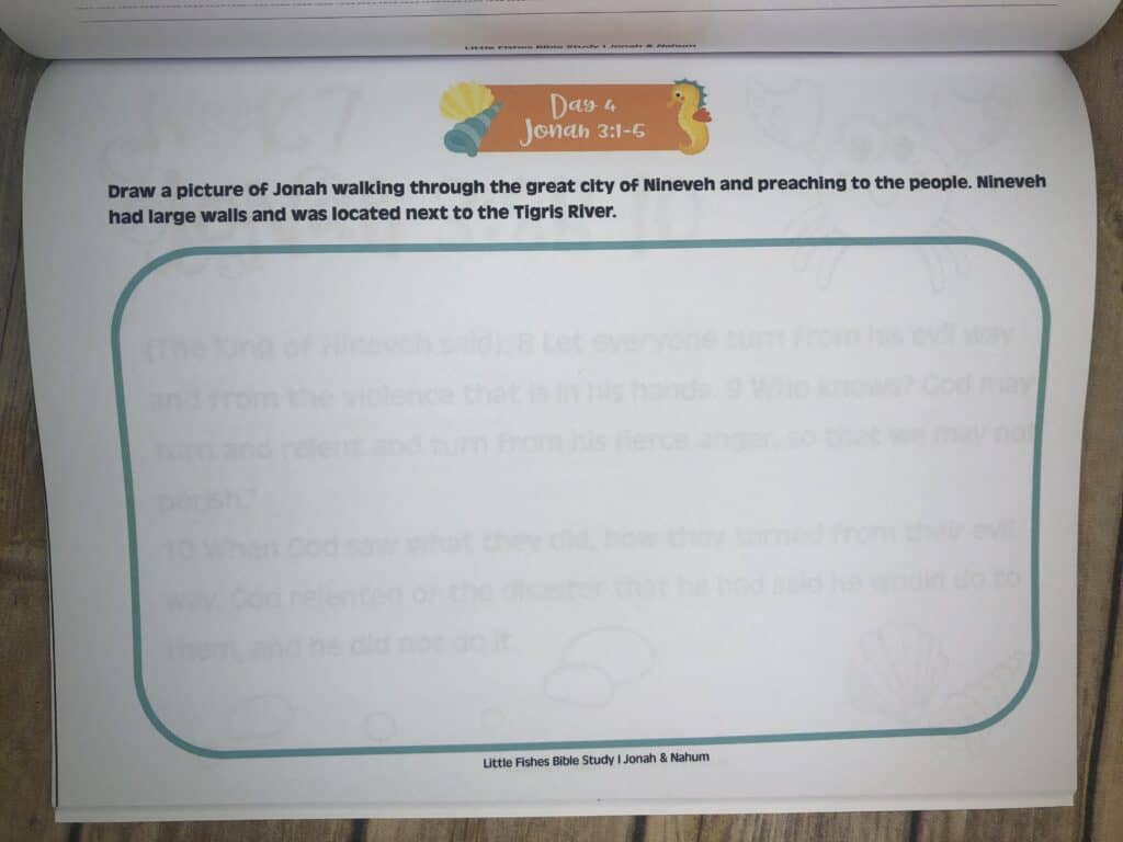 JONAH & NAHUM Little Fishes Bible Study (Grades K-4) PHYSICAL WORKBOOK ...