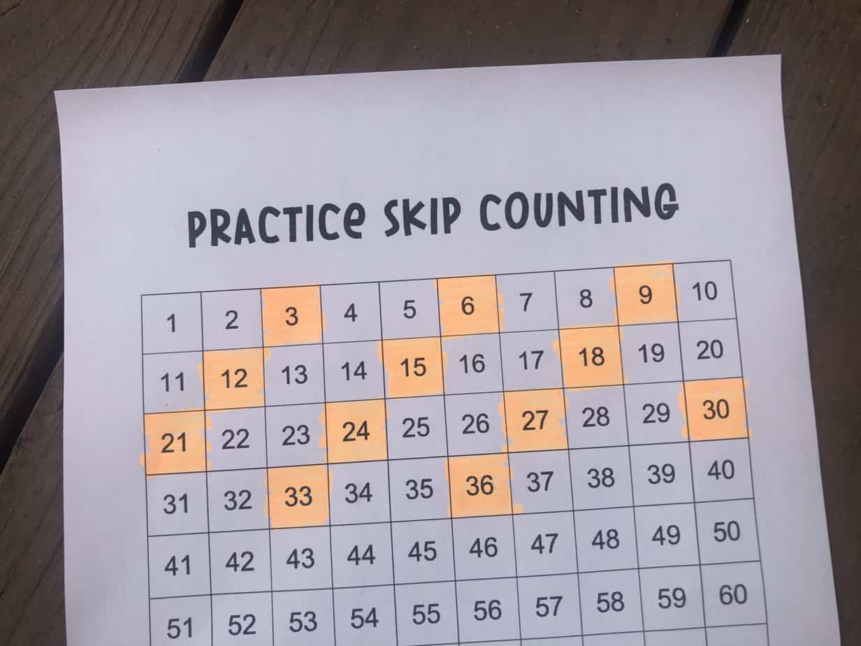 Skip Counting Songs + Worksheets - 4onemore