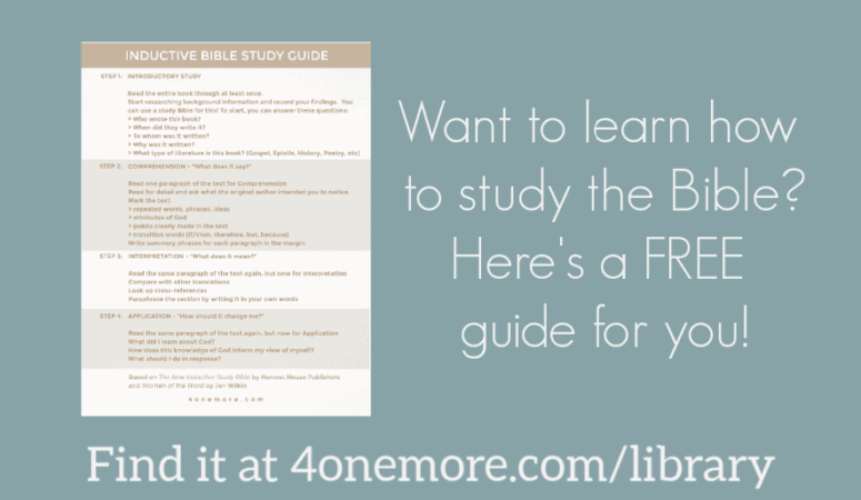 Inductive Bible Study Courses - 4onemore