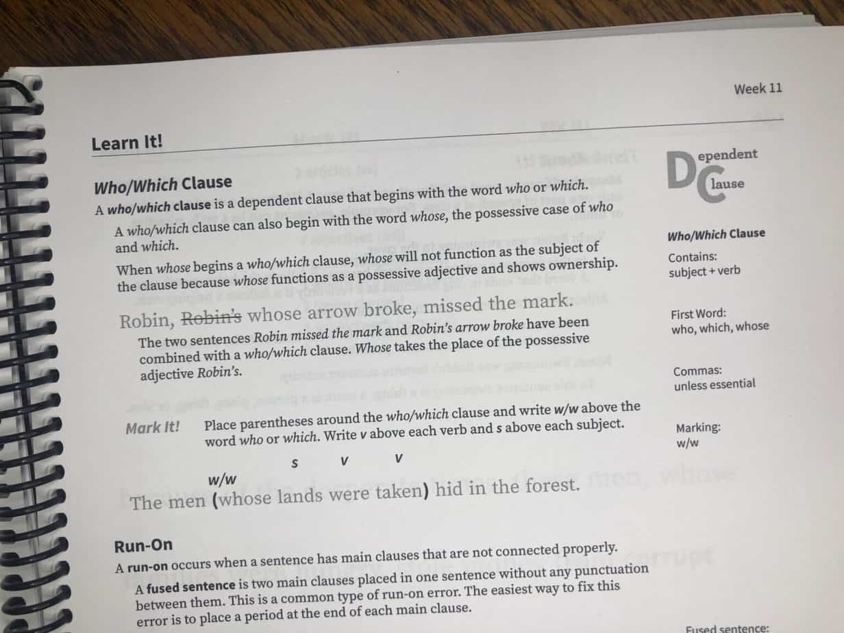 Fix It! Grammar IEW Review - 4onemore