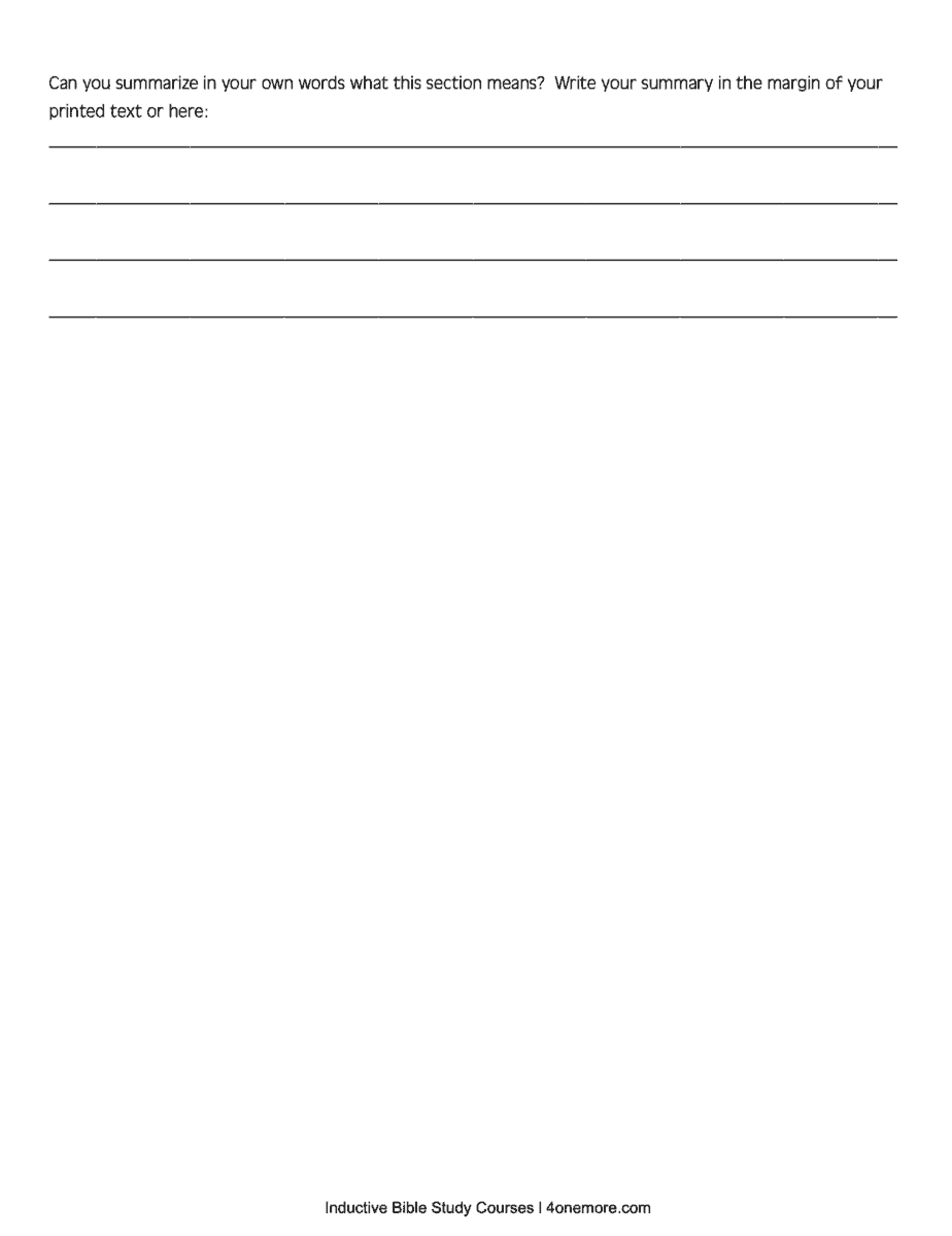 James: Self Study Workbook for Inductive Bible Study - 4onemore