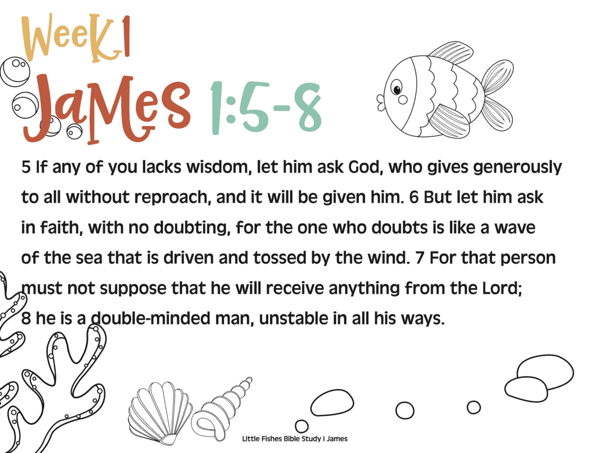 James Little Fishes Bible Study SAMPLE (Weeks 1 & 2) - 4onemore
