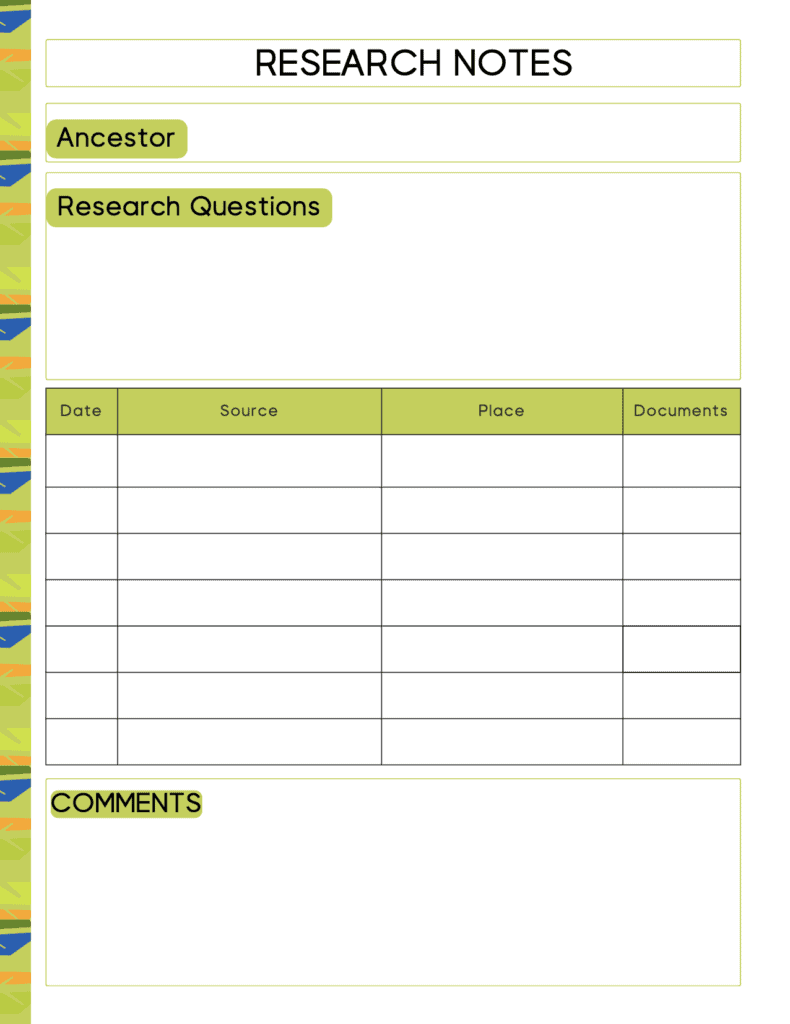 Family History Research Notebook - 4onemore