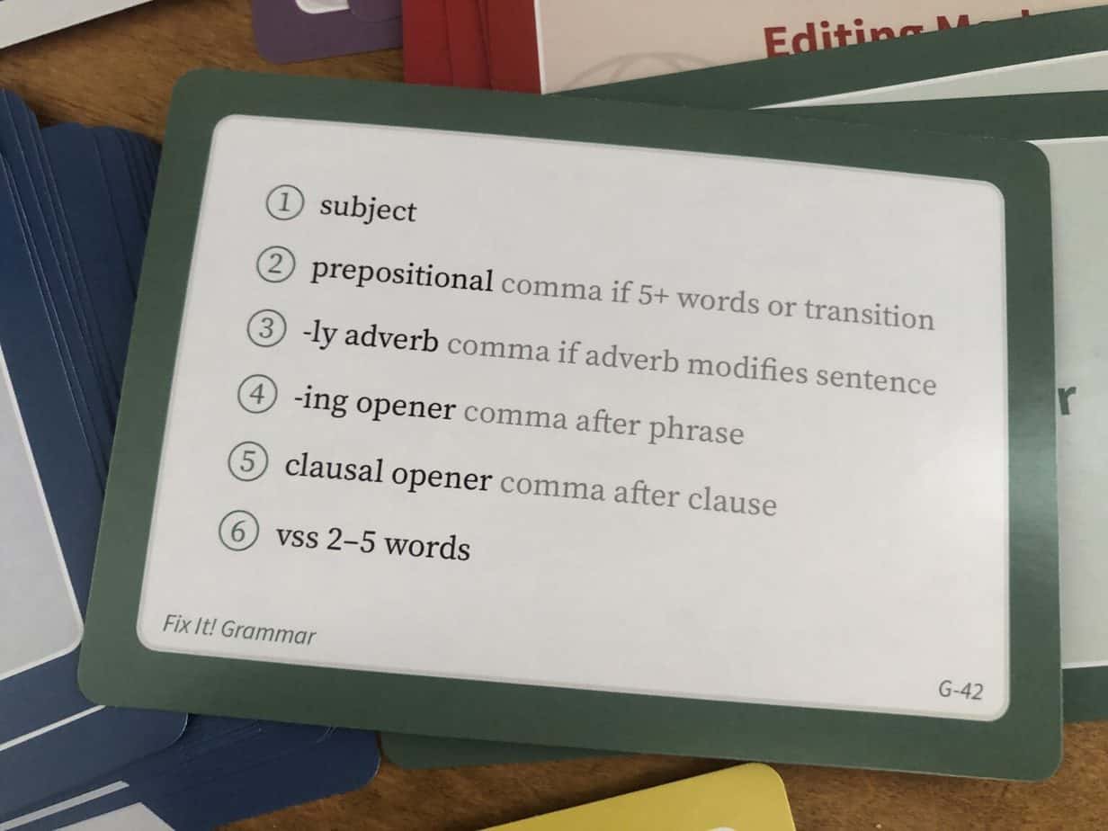 Fix It! Grammar IEW Review - 4onemore