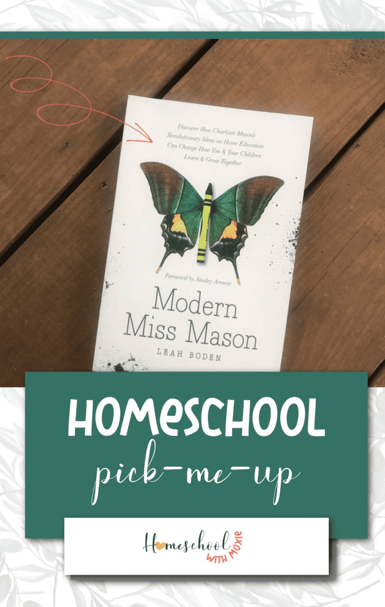 Homeschool Encouragement from Modern Miss Mason by Leah Boden - 4onemore