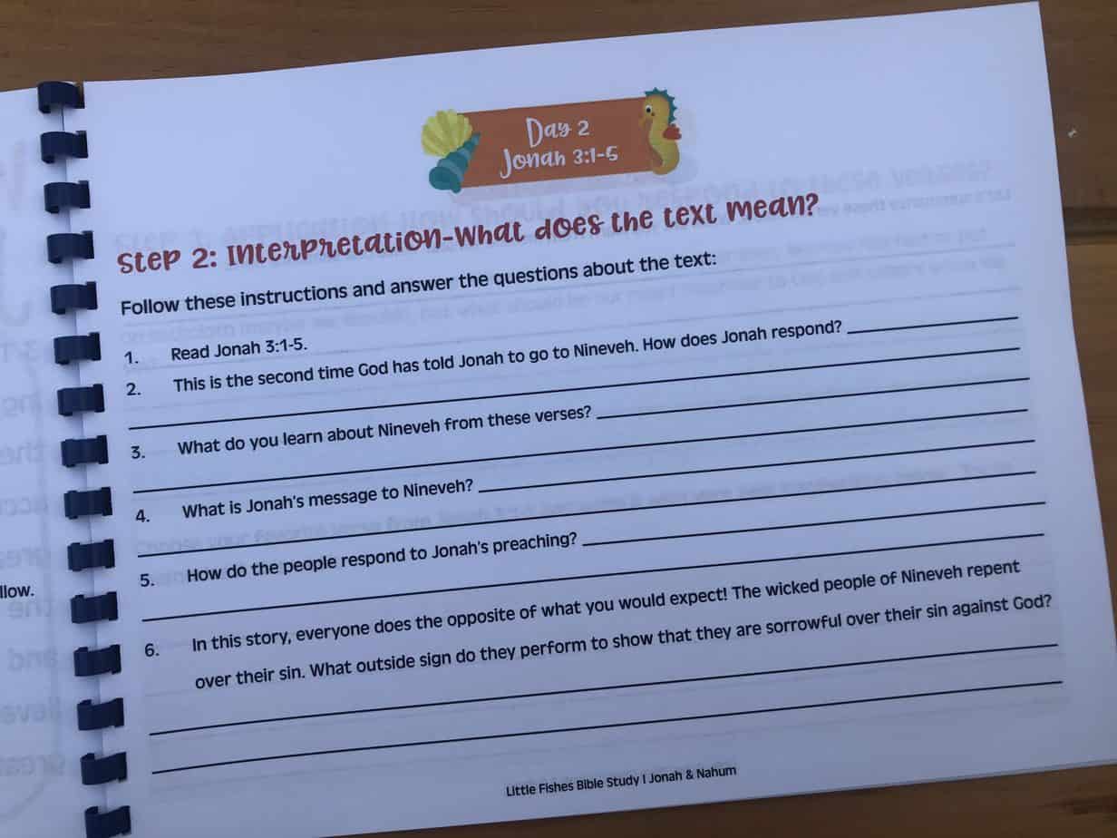 JONAH & NAHUM Little Fishes Bible Study (Grades K-4) - 4onemore