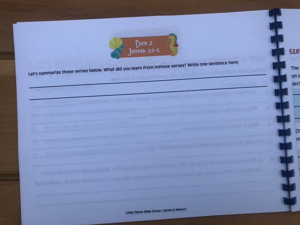 JONAH & NAHUM Little Fishes Bible Study (Grades K-4) - 4onemore