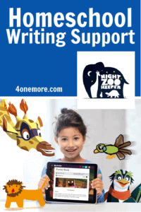 Try Night Zookeeper for Homeschool Writing Support | 4onemore
