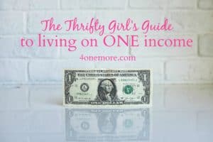 The Thrifty Girl's Guide to Living on One Income - Homeschool with Moxie