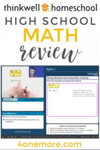 Thinkwell Homeschool High School Math REVIEW